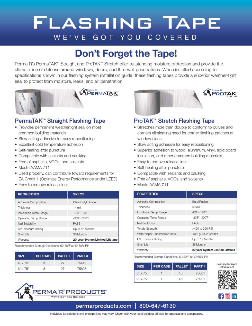 Perma “R” Products Sheathing Tape | Perma "R" Products