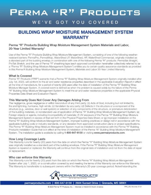 Building Wraps – PermaPro | Perma "R" Products